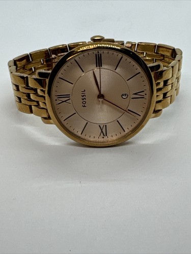 Fossil ES3435 Womens Jacqueline Rose Gold Watch 36mm for sale online | eBay