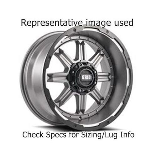 Grid GD1020090550A110 Wheel Rim GD10 Matte Anthracite w/ Black Lip Each ...