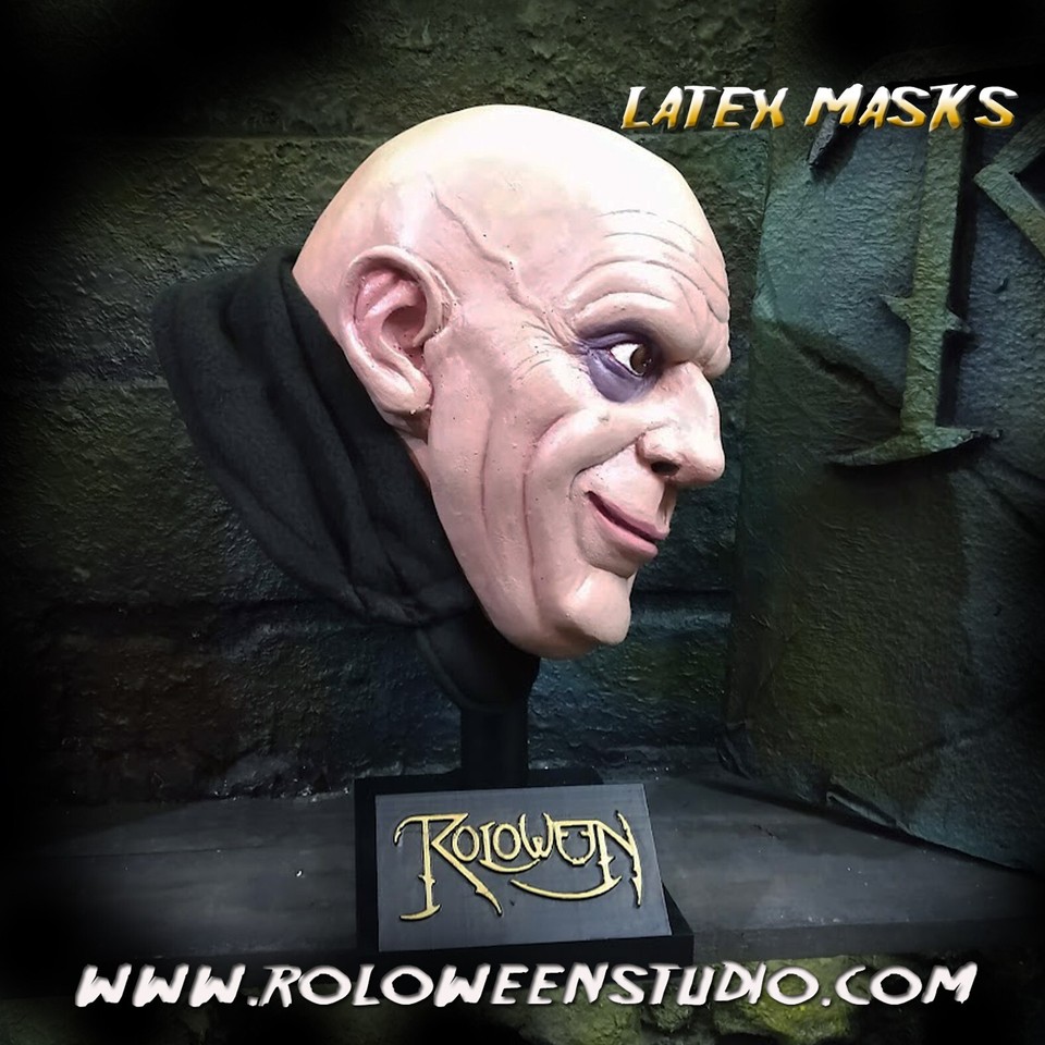 Uncle fester latex mask / the Addams family / Christopher Lloyd ...