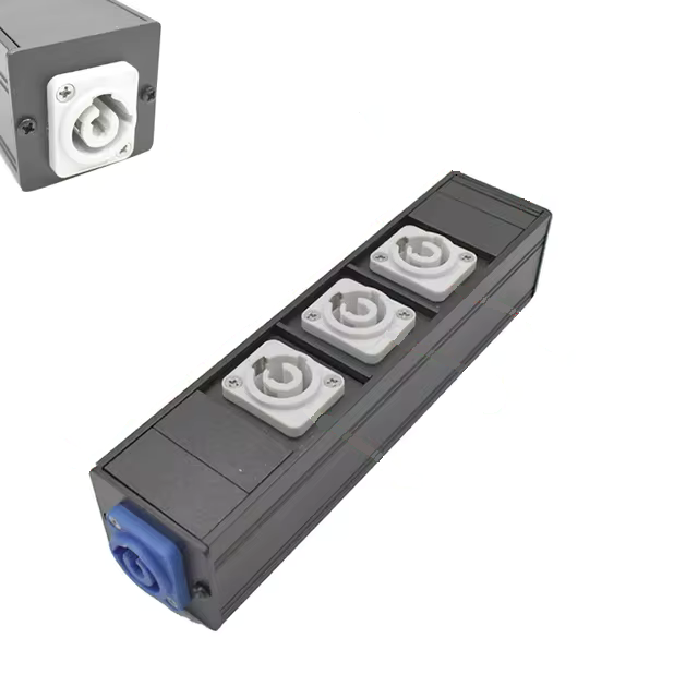 Neutrik Compatible PowerCon Power Strip Distro Quad Box Breakout Split ...