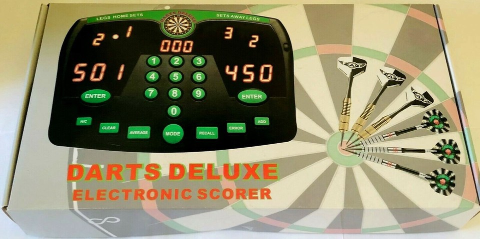 Dart Scorer Darts Scorer Darts Scoreboard Electronic Darts Deluxe gift ...