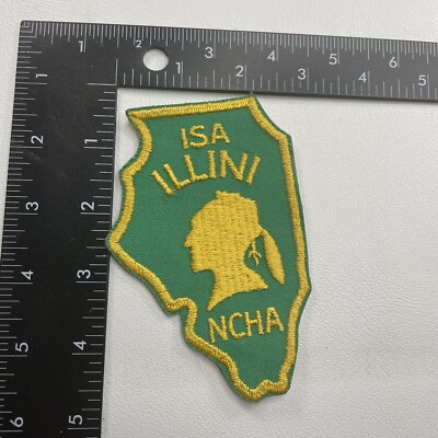 Vtg NCHA (Campers & Hikers) ISA ILLINI Illinois Patch 93XA | eBay