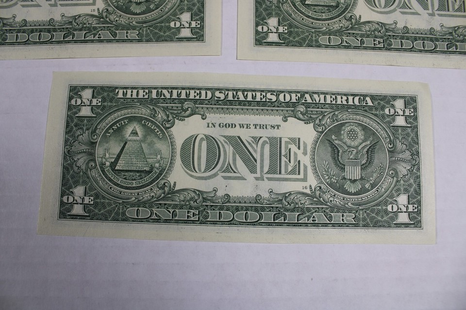 Set Lot of 7 New uncirculated 2021 one 1 dollar Star Note Sequential ...