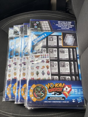 Lot of 11 YO-KAI WATCH Series 1 Medallium Collection Book Pages Brand ...