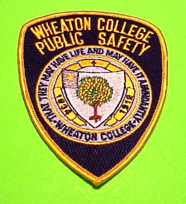 WHEATON COLLEGE NORTON MASSACHUSETTS MA 5" POLICE PATCH ( TYPE 2 ) | eBay