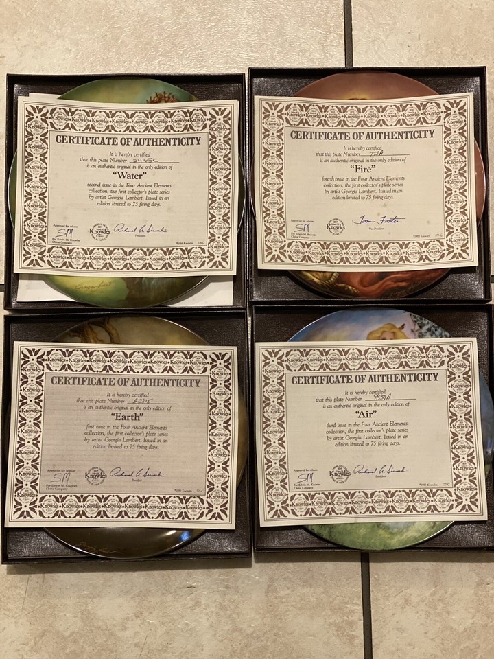 The Four ancient Elements / Water, Fire, Air and Earth. | eBay