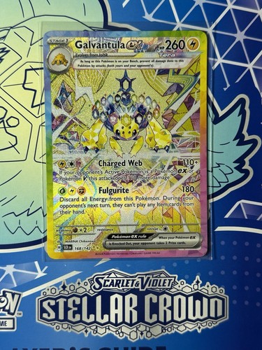 Pokemon Stellar Crown SV07 Galvantula ex 168/142 SIR Special ...