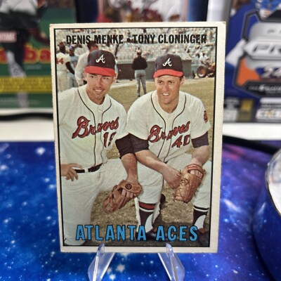 1967 Topps Atlanta Aces Denis Menke & Tony Cloninger Card #396 | eBay