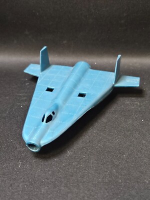 Vintage 1960's MARX Moon Base Operation Play Set Blue USA Spaceship ...