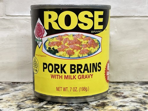6 Cans Rose Pork Brains with Milk Gravy 7 Oz Can Pig Breakfast Eggs | eBay