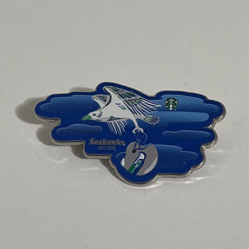 Starbucks Seattle Seahawks Football NFL Collectable Pin Button | eBay