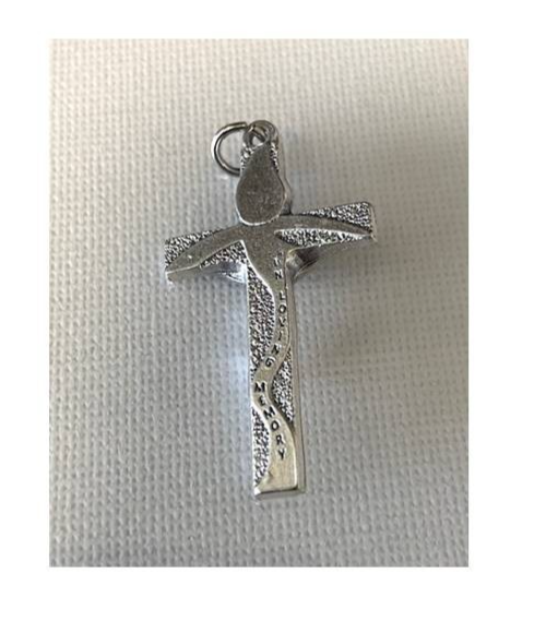 In Loving Memory Crucifix Charm Metal Cross Medal with Verse for ...