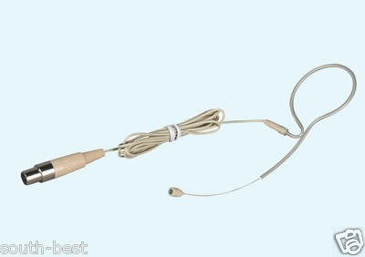 Single Hook Beige Microphone Headset Mic For Shure Wireless SLX PG ULX ...
