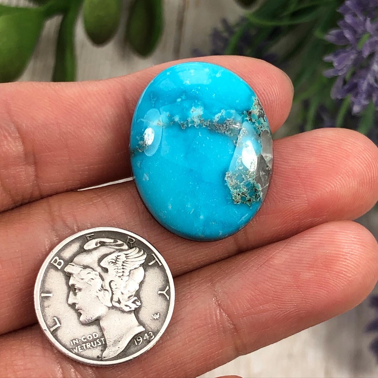 23 Carats Kingman Turquoise Cabochon | eBay