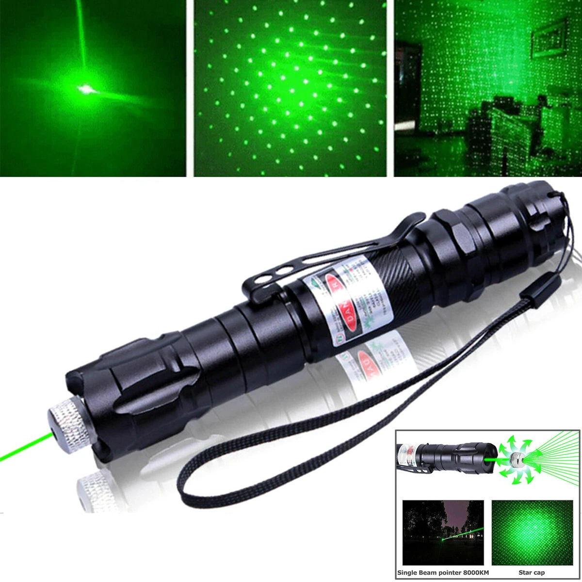 Green Laser Pointer Stars