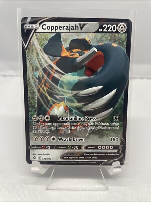 Holo Copperajah V 136/192 Ultra Rare Rebel Clash Pokemon TCG | eBay