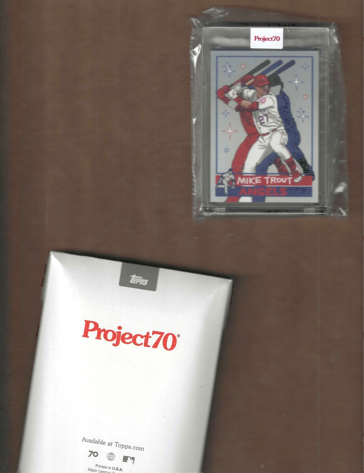 2021 Topps Mike Trout "Project 70, 76 Topps Design by Sophia Chang ...