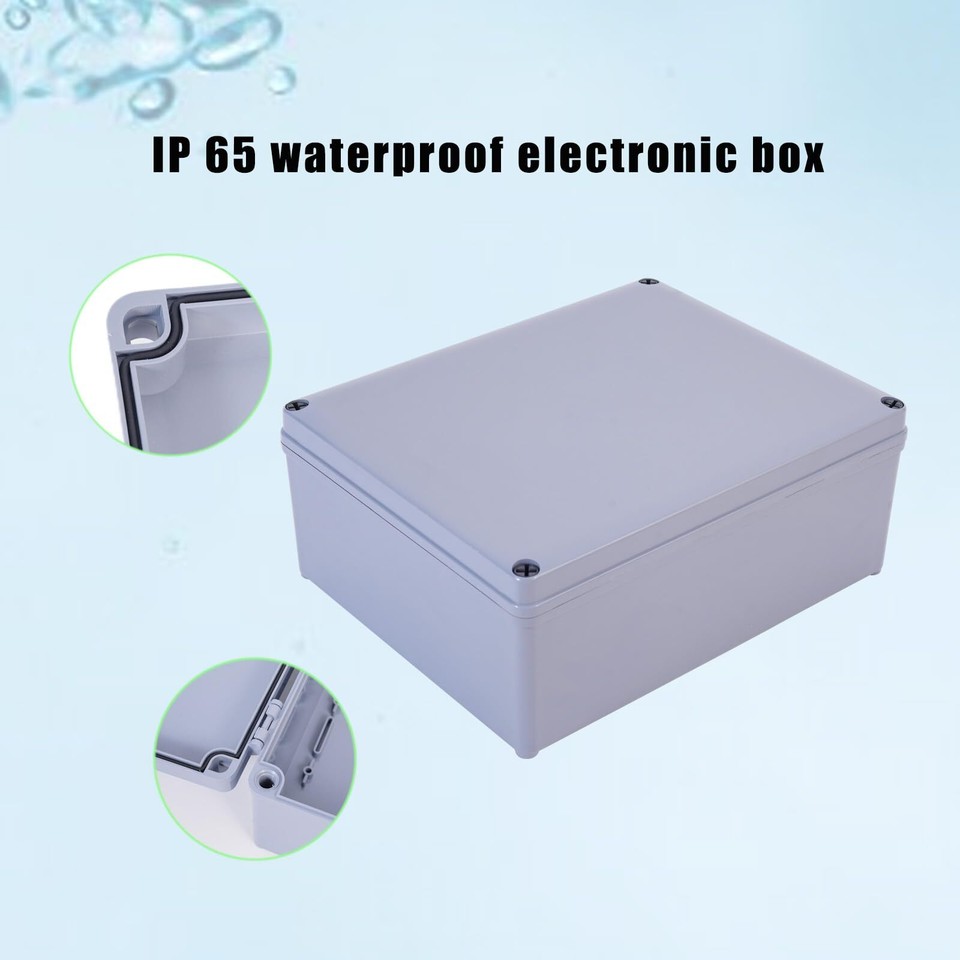12 x 10 x 4 PVC Plastic Dustproof Waterproof Box IP65 Junction Boxes with | eBay