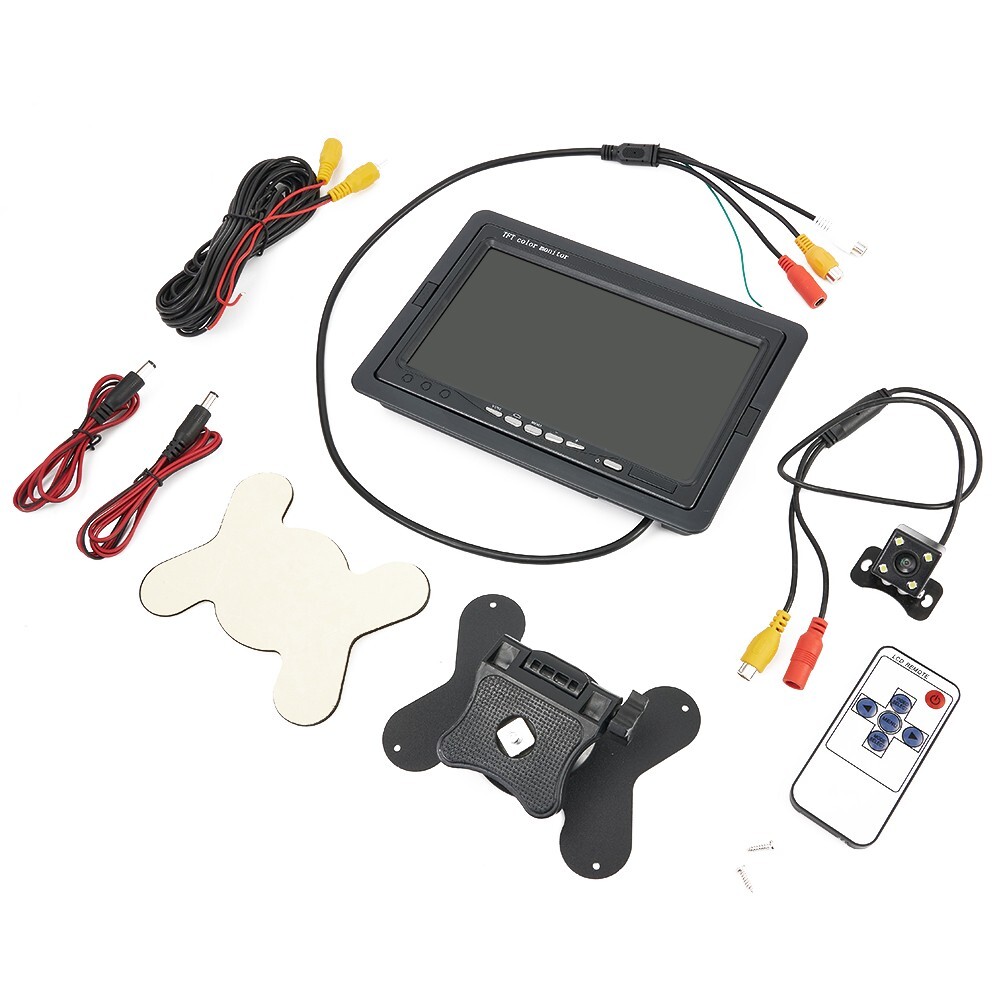 Practical 7 Inch Car Monitor Bracket 1.0VP-P User Manual 4 LED Night ...