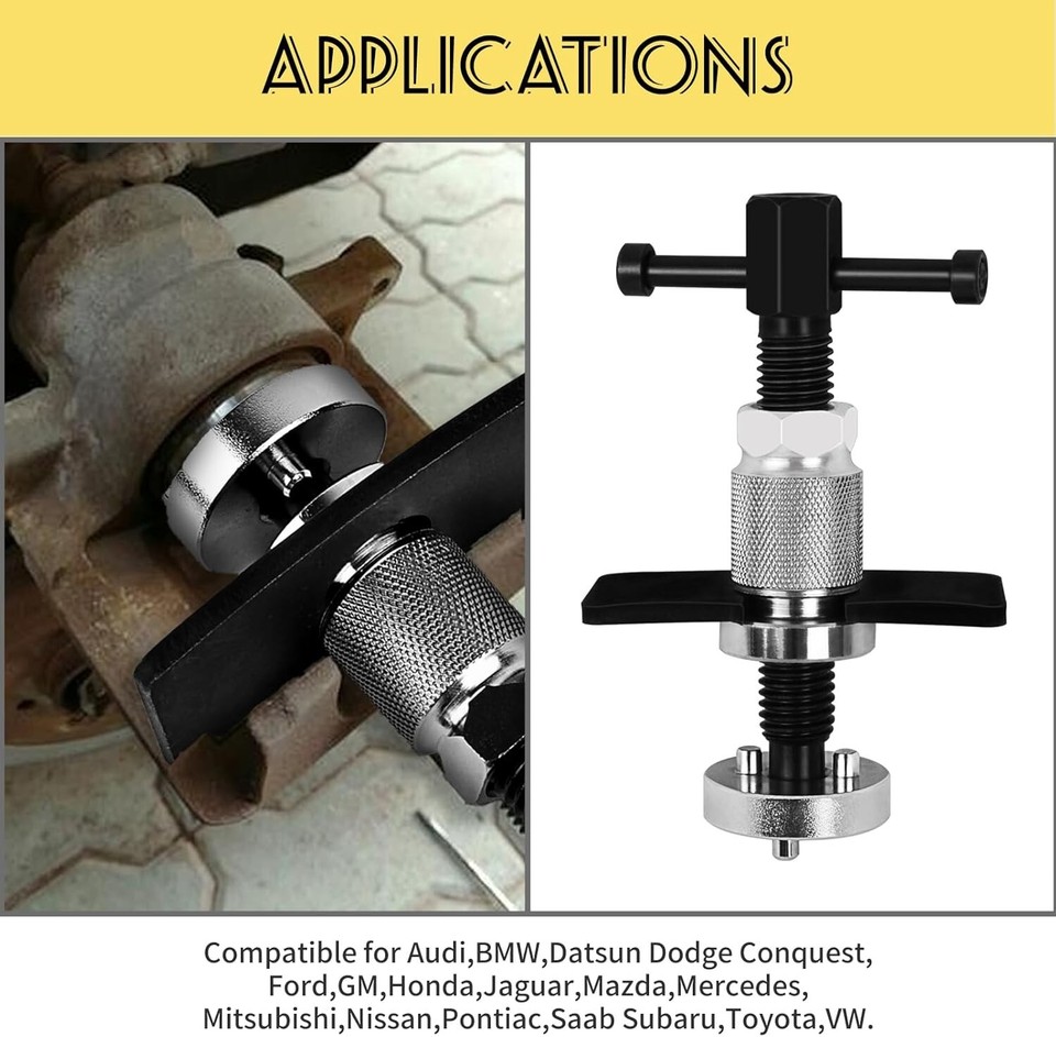 Brake Caliper Piston Rewind Tool for Disk Brake Pad Replacement For ...