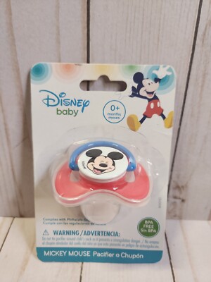 New In Package Disney Baby Laughing Mickey Mouse Pacifier BPA Free 0 ...