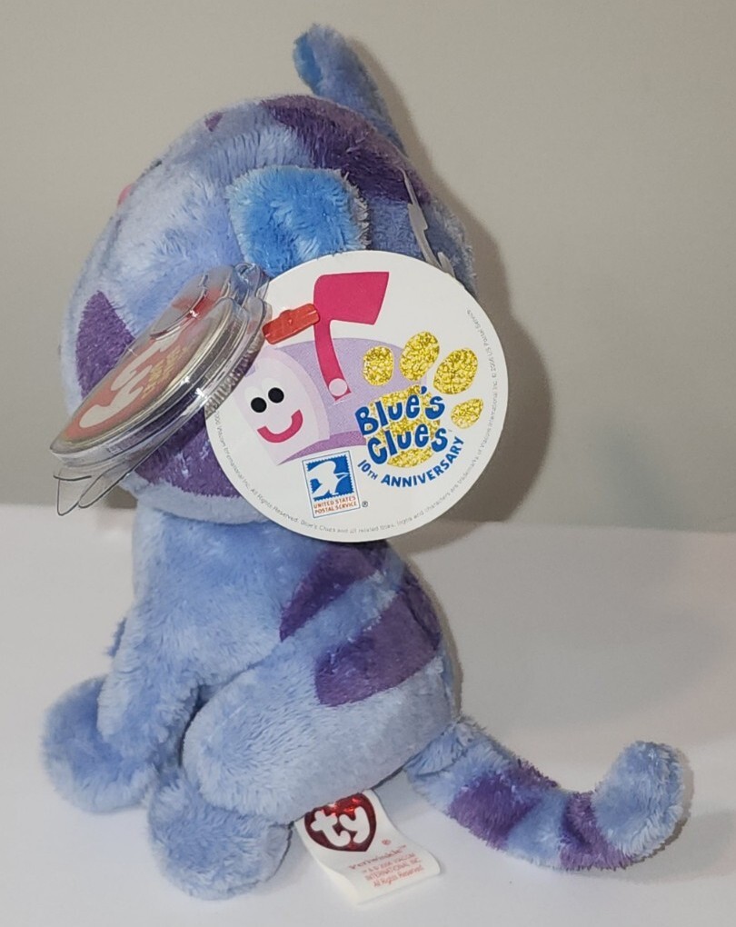 Ty Beanie Baby - PERIWINKLE the Cat (USPS PROMO)(Nick Jr. - Blues Clues ...