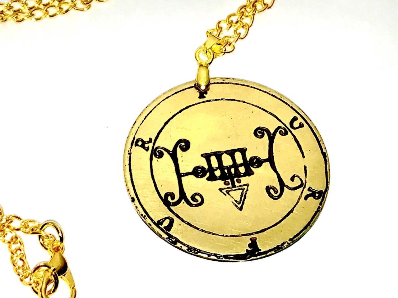 FURFUR MAGIC TALISMAN SOLID BRASS GOETIC Goetia Demon Occult Amulet ...