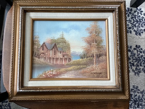 Original Oil Painting W. Zeller Framed 8” x 10” Art Frame 14”x16” | eBay