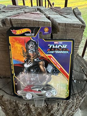 Hot Wheels Character Cars Thor Love and Thunder Mighty Thor | eBay