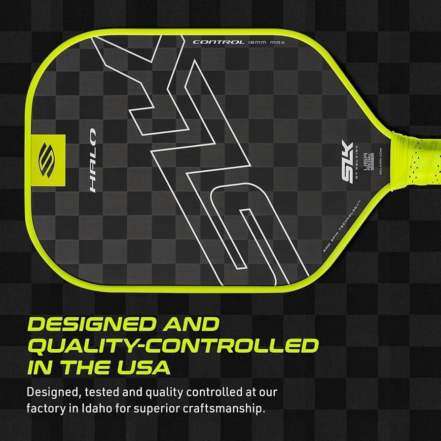 Selkirk SLK Halo Control Max 16mm Pickleball Paddle - 18k Raw Carbon ...