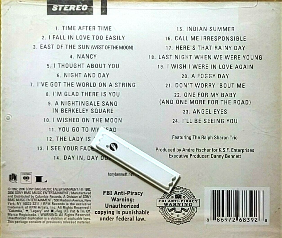 Tony Bennett - Perfectly Frank [New CD] 886972683928| eBay
