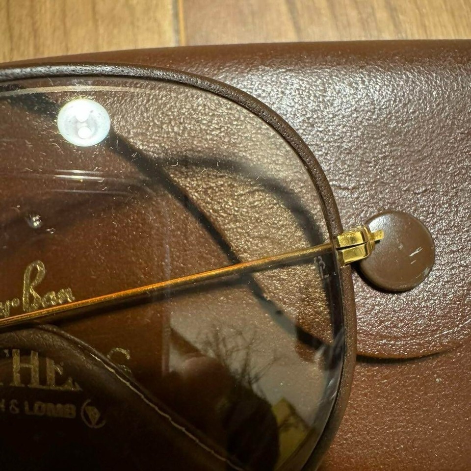 Ray-Ban Rayban Vintage Outdoorsman Sunglasses teardrop Leather B&L w ...