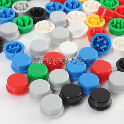 140pcs Round Tactile Button Caps Kits 9.58*5.1mm for 12*12*7.3mm Tact ...