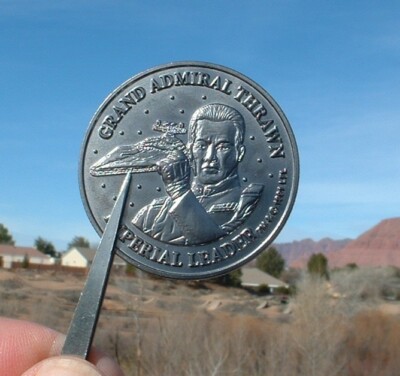 Custom Grand Admiral Thrawn POTF Coin Pressed Steel Alloy Star Wars GUN ...