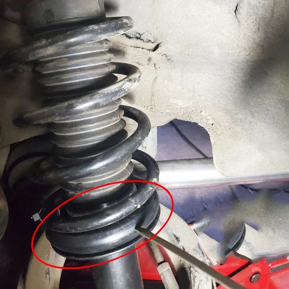 4Pcs Universal Front Rear Coil Spring Rubber Sleeve Seat Cushion Shock ...