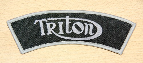 Triton Aufnäher für Jacke Kutte Shouder Badge Norton Triumph Manx Cafe ...