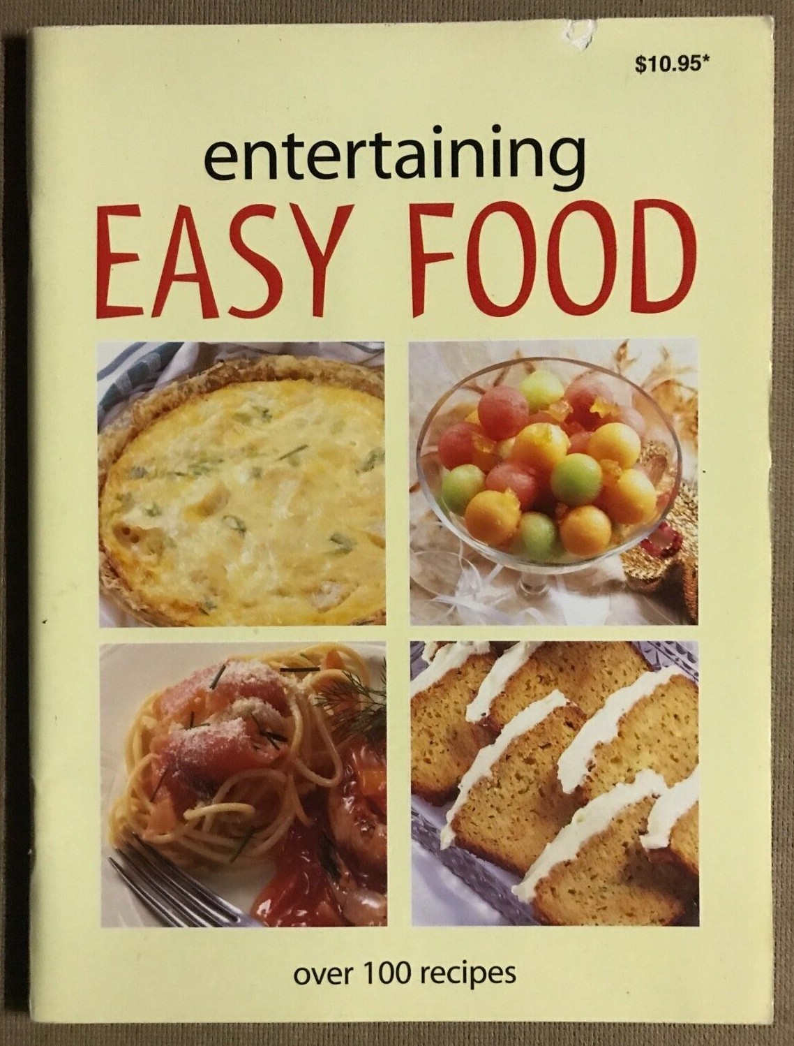 Custom Cookbook - Entertaining Easy Food | eBay
