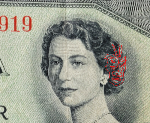 1954 Devil’s Face Hair! Vintage Canada $1 Bill Canadian -SERIAL ...