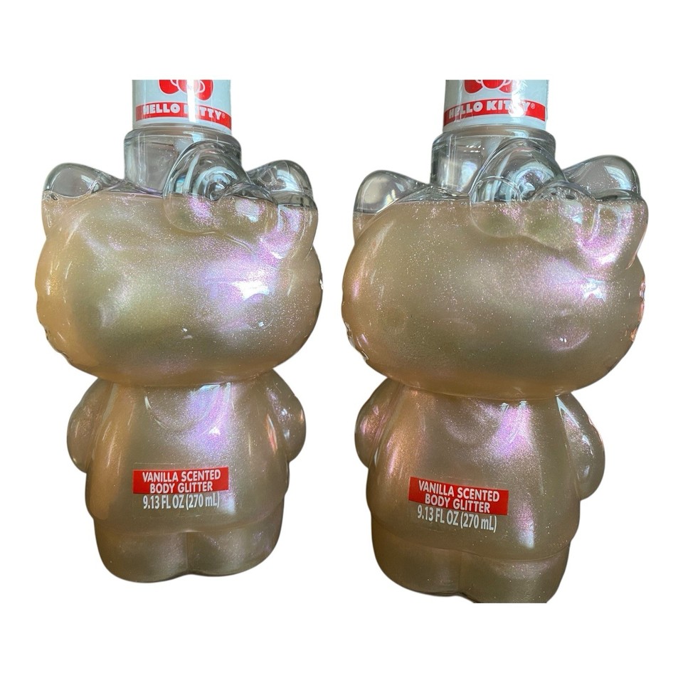 4 Hello Kitty Body Glitter Spray Vanilla & Berry Scented For Kids ...