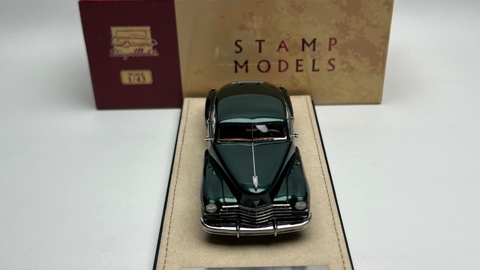 1/43 Stamp GLM 1947 Cadillac Series 62 Club Coupe Dark Green Resin ...