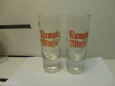 Rumple Minze Double Shot Glasses, 4 1/8" Tall, 2 Count (Used/EUC) | eBay