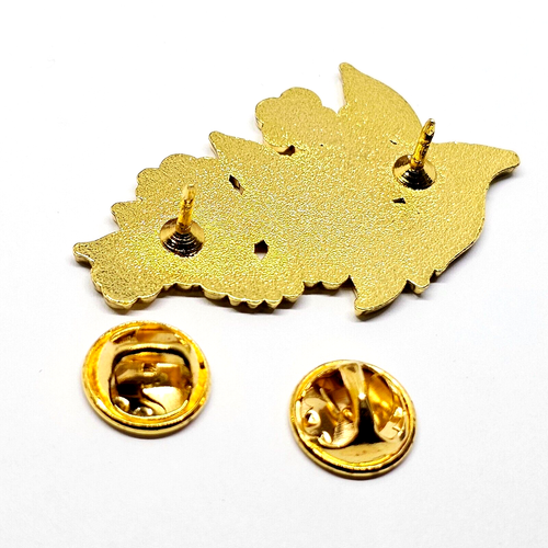 Forget Me Not Pin Badge Flower Lapel Blue Flower Enamelled Twin Pins ...