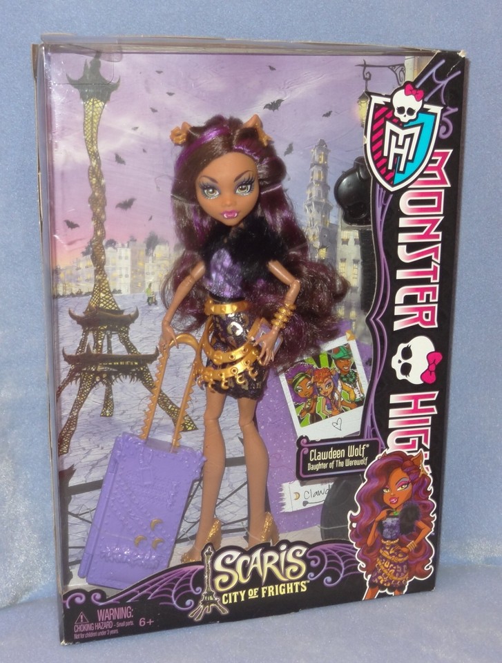 NEW MONSTER HIGH AA CLAWDEEN WOLF SCARIS CITY OF FRIGHTS 2012 JOINTED ...