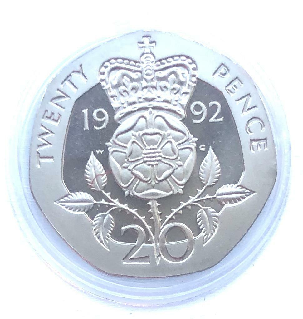 Twenty Pence 20p Proof Coins From Years 1982 - 2013 in Lighthouse ...