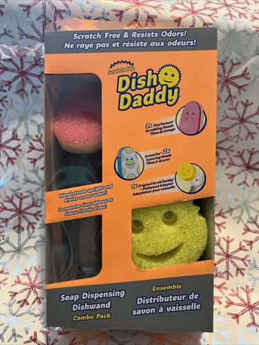 Scrub Daddy Dish Daddy Soap Dispensing Dishwand Combo Pack | eBay