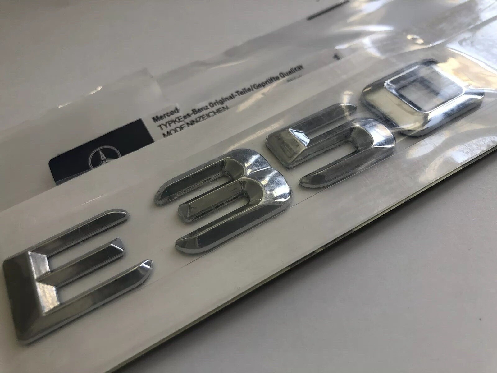 Fits Mercedes-Benz E350 Rear Trunk Emblems Logo Badge Letters Numbers ...