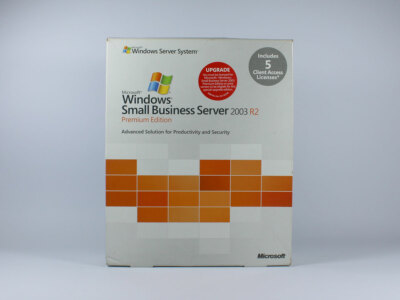 Windows Small Business Server 2003 Premium R2 mit 5 Clients Update ...