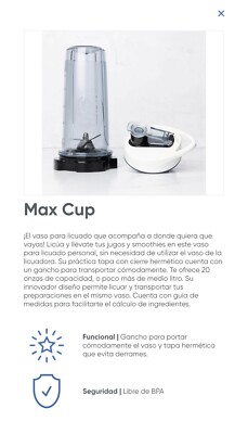 Cups Para Power Blender Max Royal Prestige | eBay