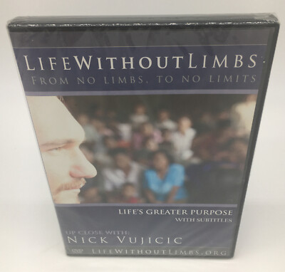 Life Without Limbs DVD Nick Vujicic Lifes Greater Purpose No Limbs No ...
