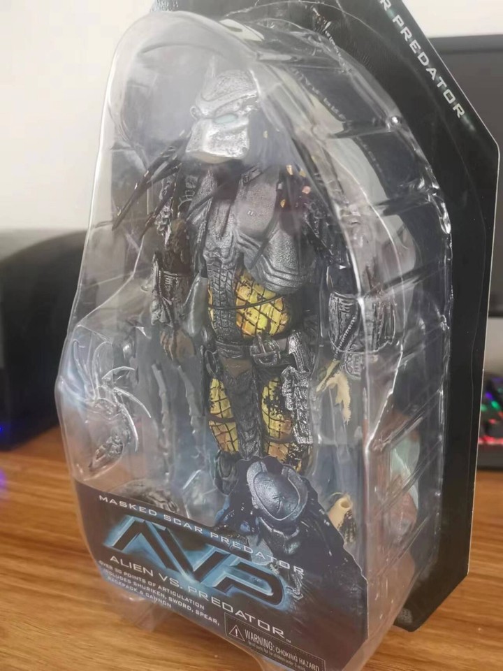 7"NECA Alien VS. Predator Masked Scar Predator Action Figure Model ...